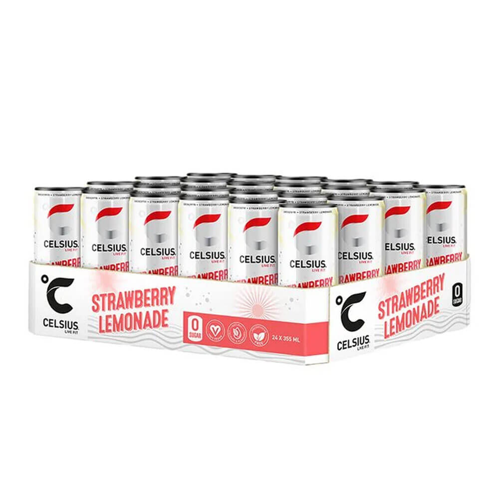 24 x Celsius, 355 ml (Strawberry Lemonade) | Storkøb