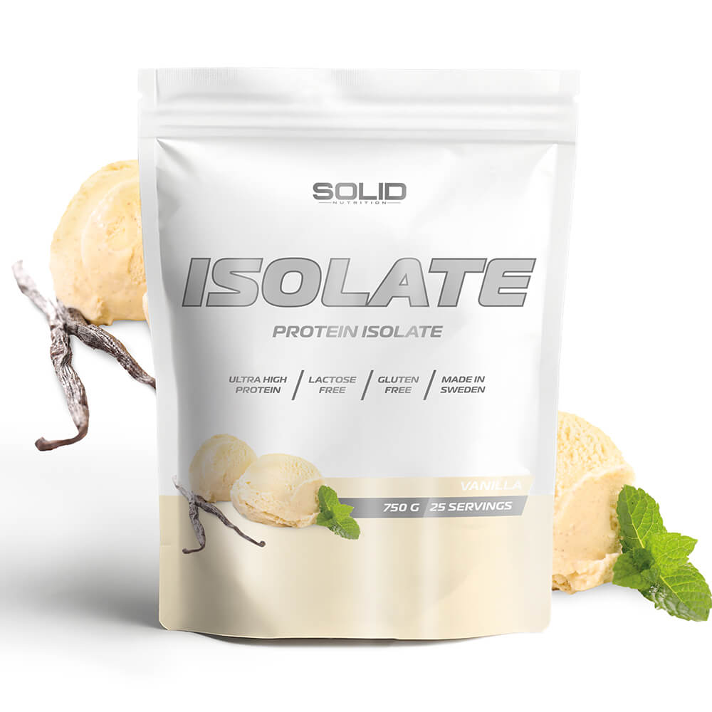 SOLID Nutrition Isolate, 750 g (Vanilla) | - Proteinpulver - Kosttilskud & Fødevarer